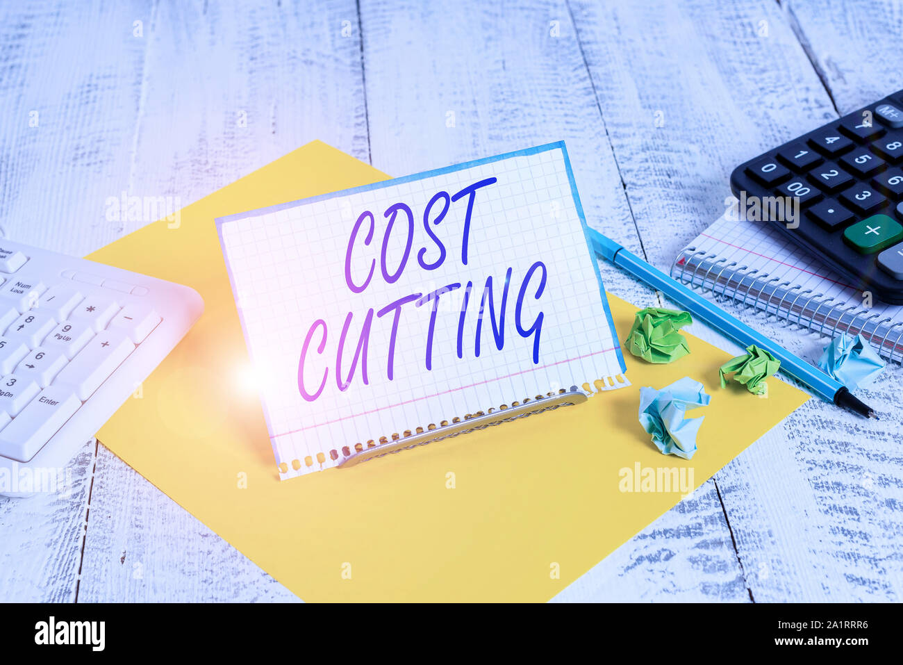 Handwriting text writing Cost Cutting. Conceptual photo actions taken ...