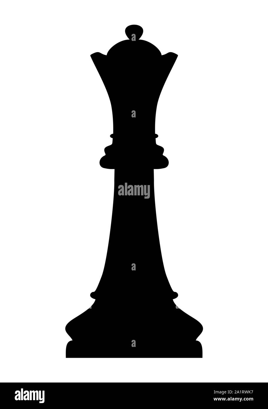 Black chess queen simple hi-res stock photography and images - Alamy