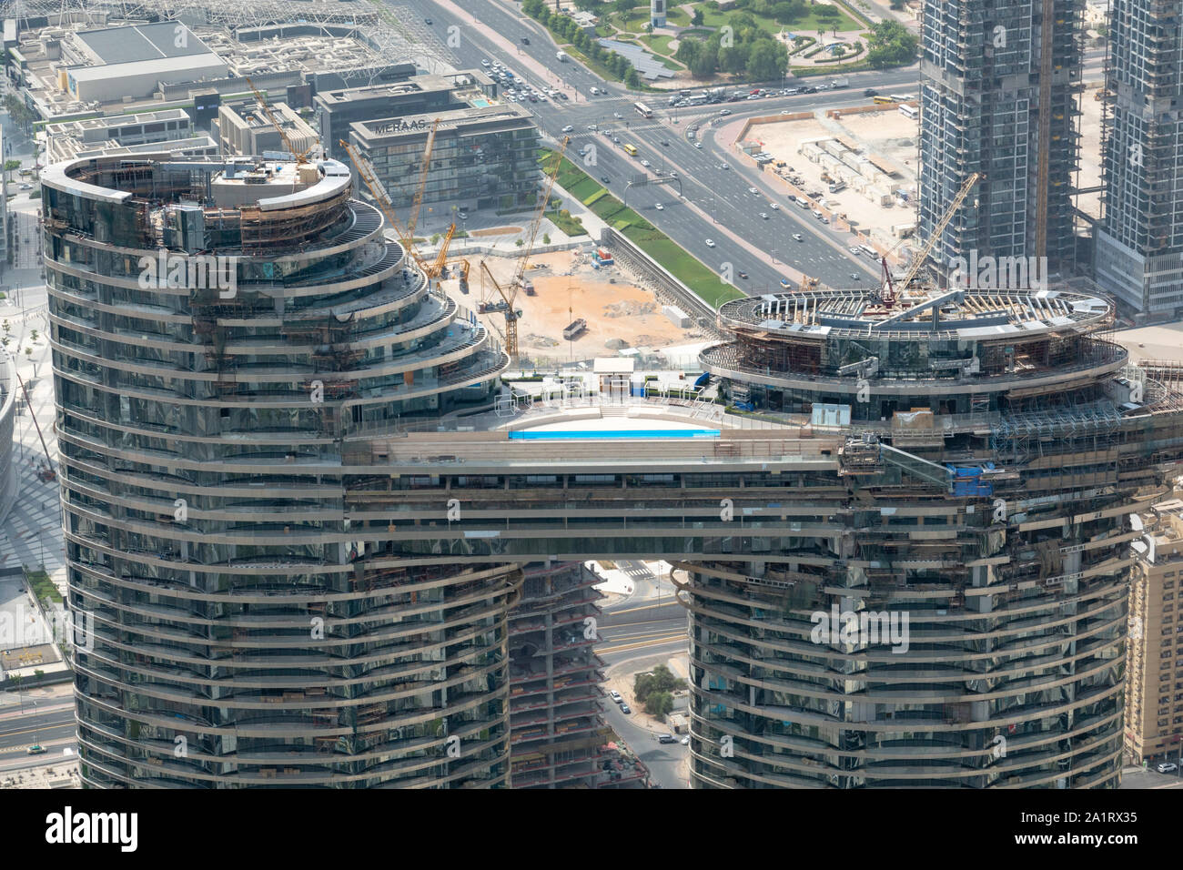 Construction dubai aerial hi-res stock photography and images - Alamy