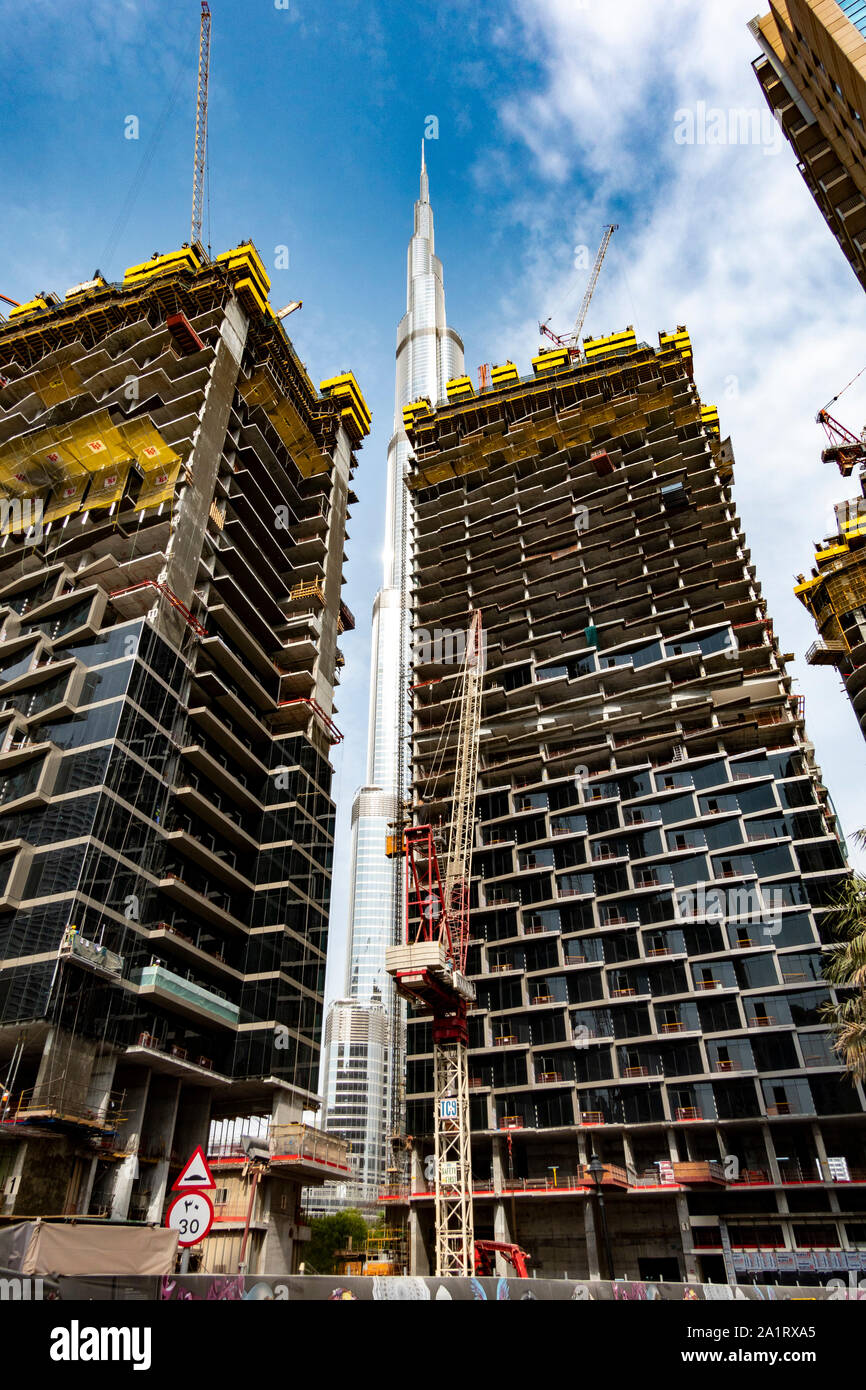 Burj khalifa construction hi-res stock photography and images - Alamy