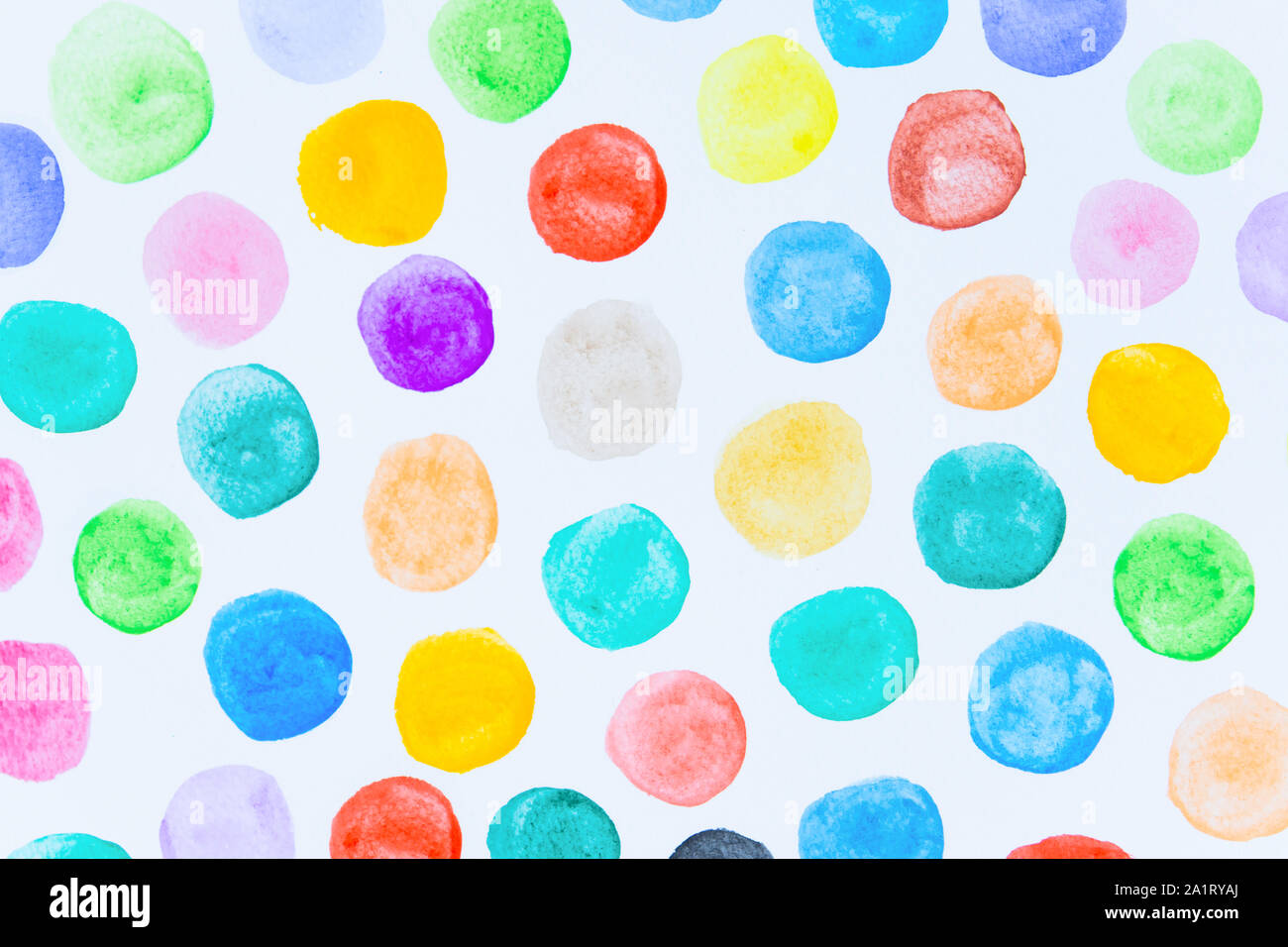 watercolor spots isolated on white background Stock Photo - Alamy