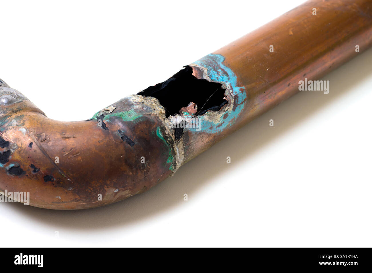 Copper pipe corrosion hi-res stock photography and images - Alamy