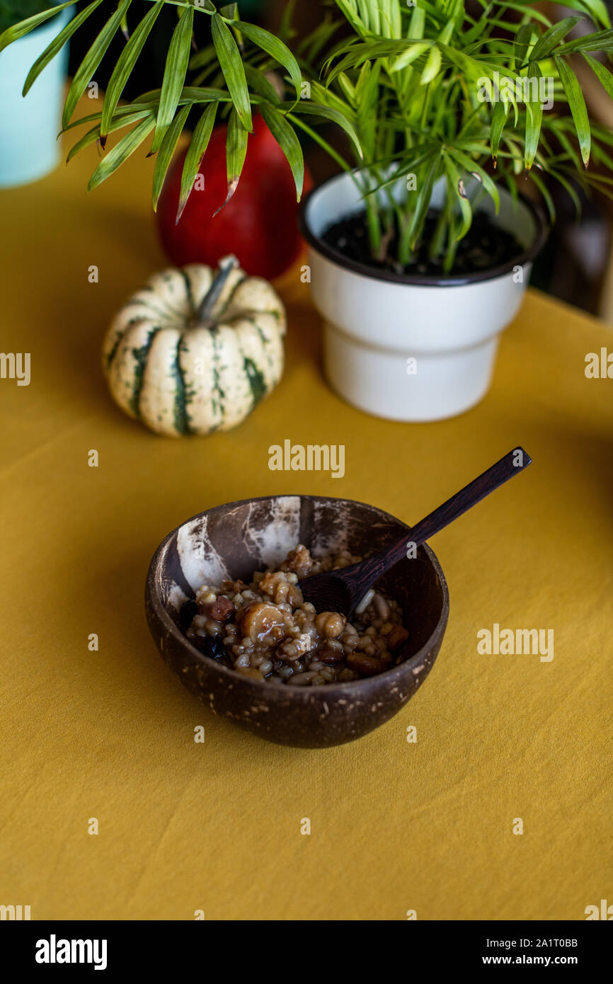 Traditional Turkish Dessert Asure, Ashura or also known as Noah Pudding ...
