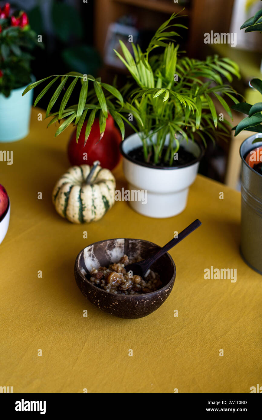 Traditional Turkish Dessert Asure, Ashura or also known as Noah Pudding ...