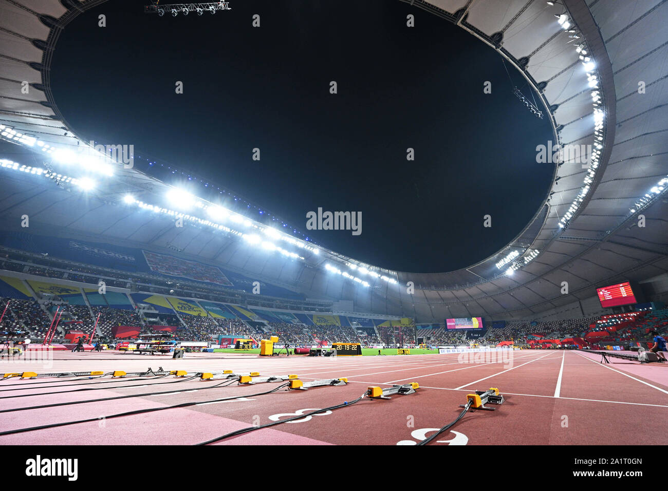 Doha, Qatar. Credit: MATSUO. 28th Sep, 2019. General view Athletics ...