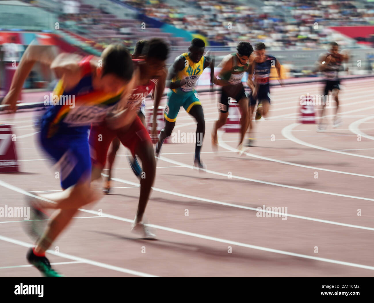 Doha, Qatar. 28th Sep, 2019. Peter Bol of Australia competing in the ...
