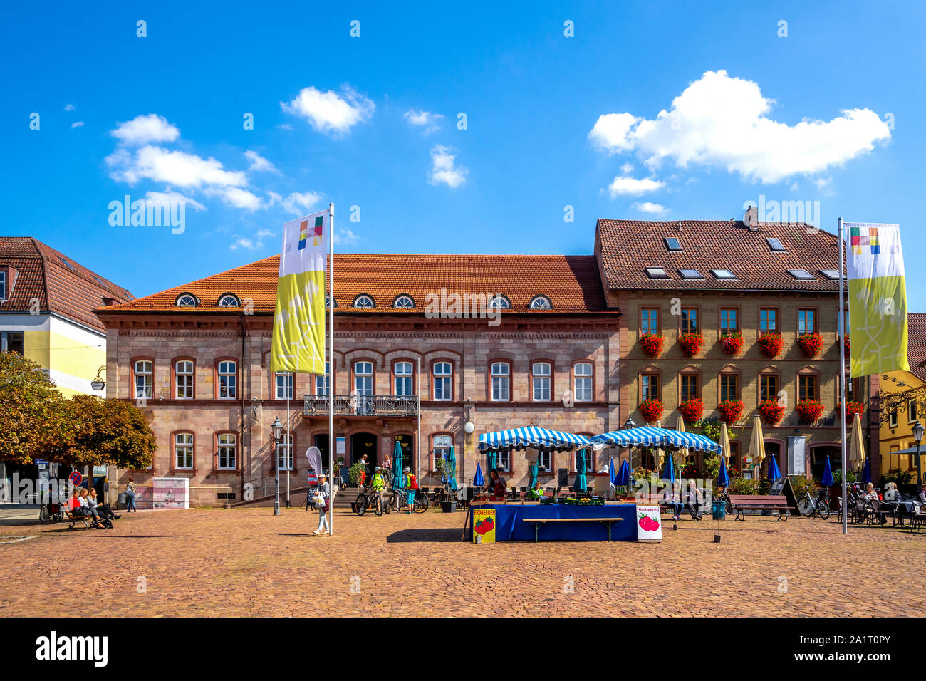 Market of Hammelburg, Bavaria, Germany Stock Photo - Alamy