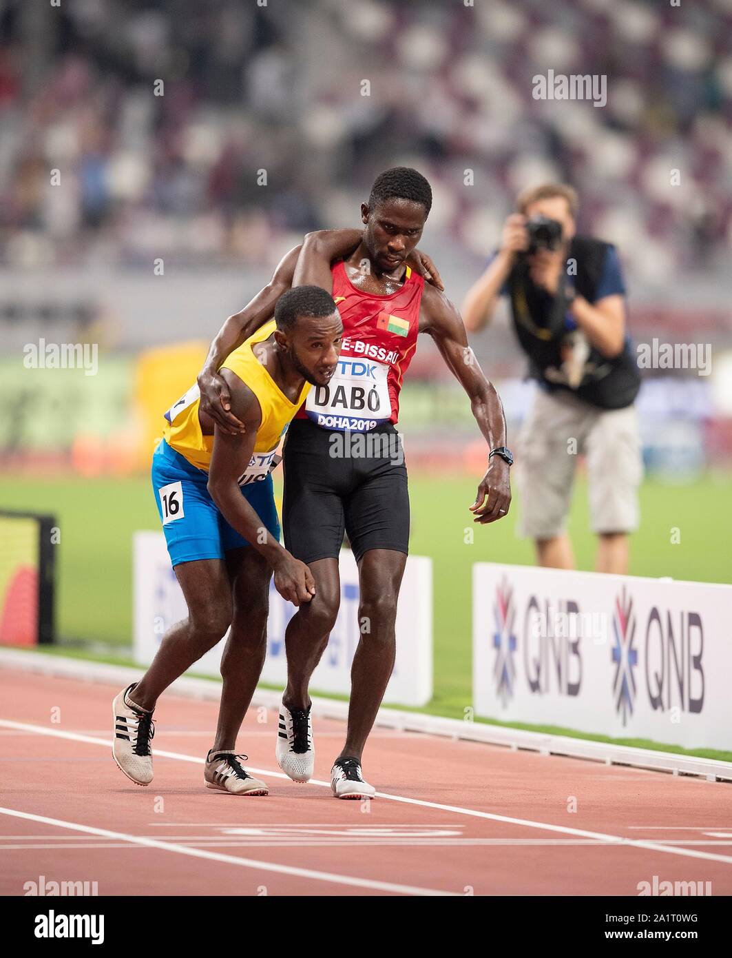Doha, Katar. 27th Sep, 2019. Braima SUNCAR DABO r. (Guinea-Bissau ...