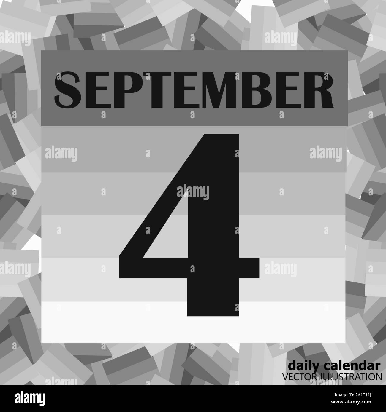September 4 icon. For planning important day. Banner for holidays and ...