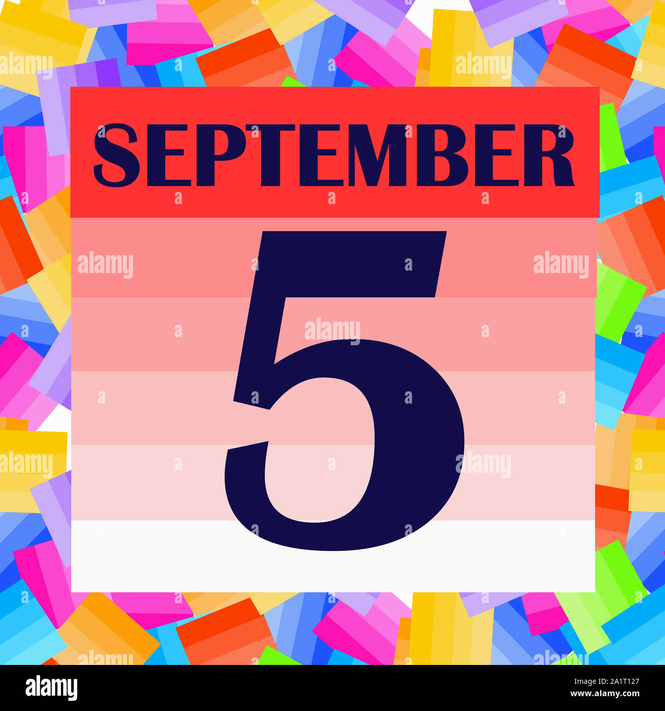 September 5 icon. For planning important day. Banner for holidays and ...
