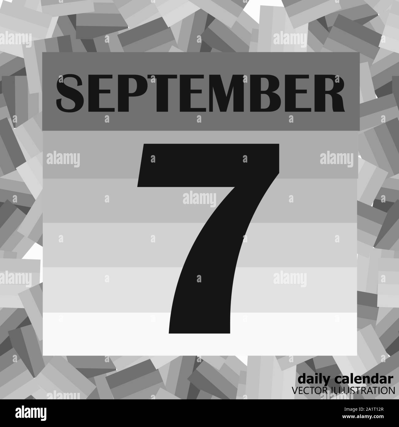 September 7 icon. For planning important day. Banner for holidays and ...