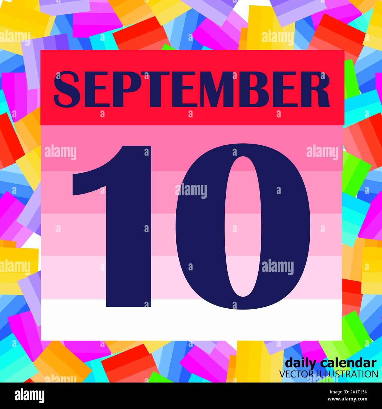 September 10 icon. For planning important day. Banner for holidays and ...