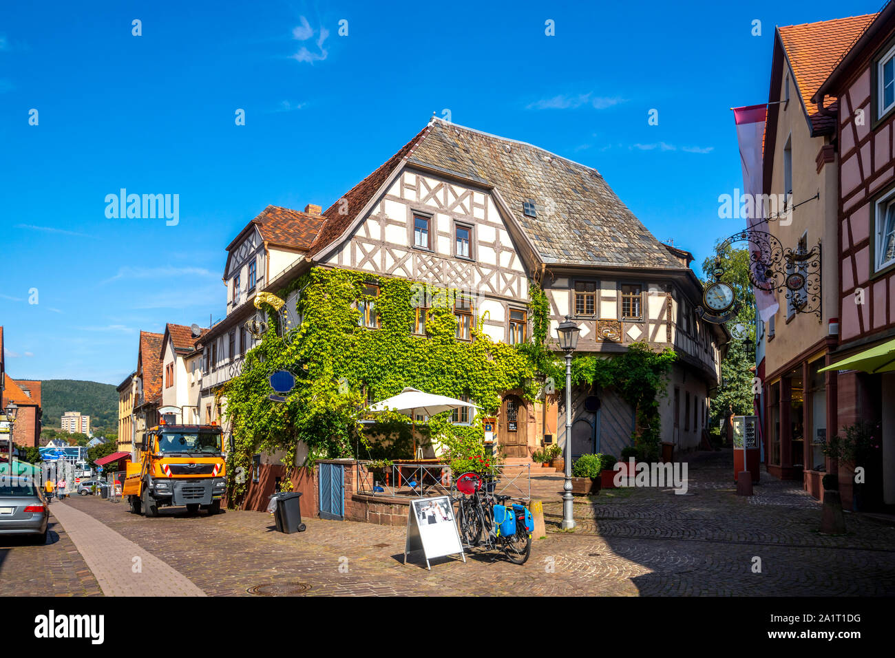 Historical city of Lohr Main, Bavaria, Germany Stock Photo - Alamy