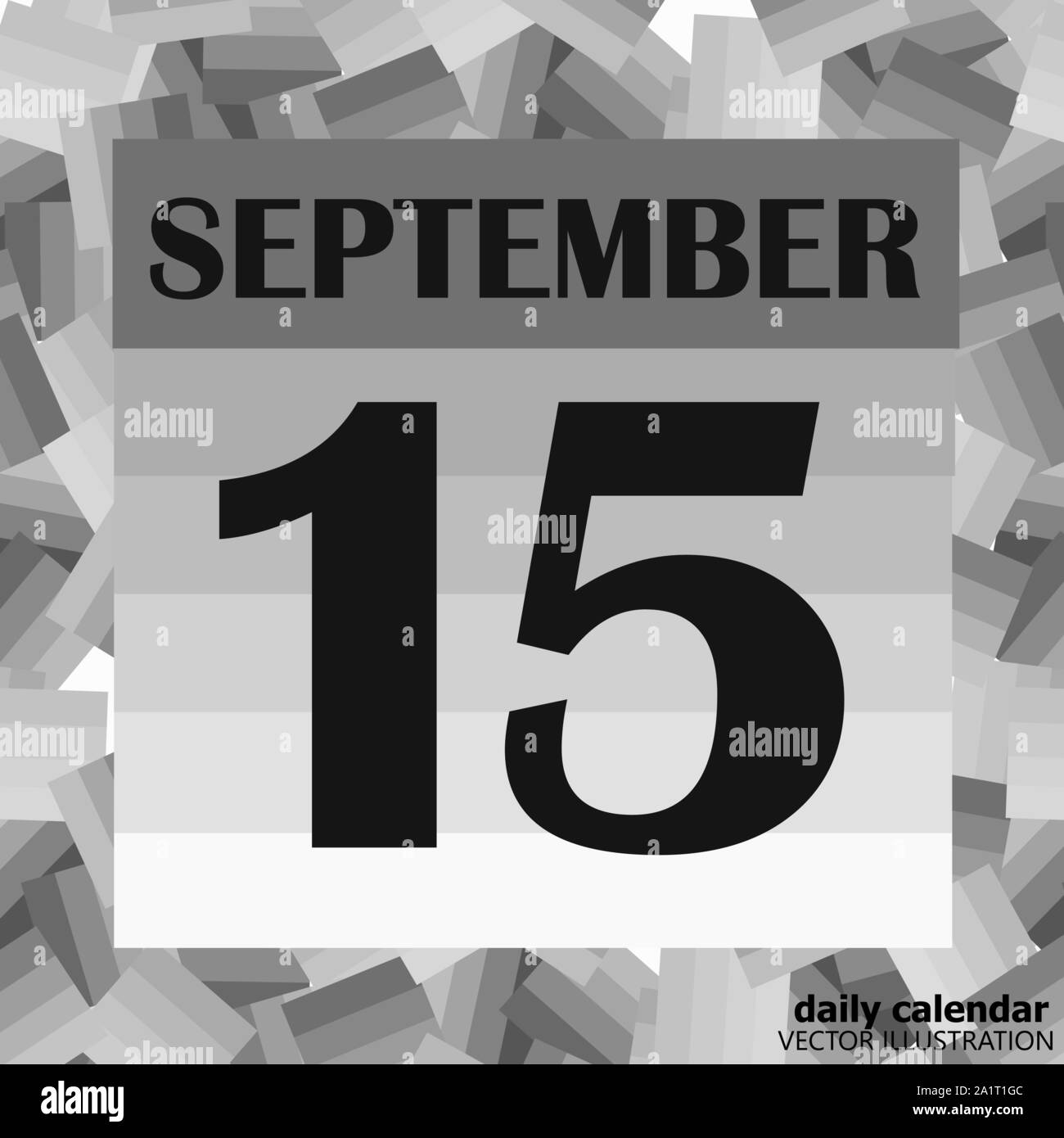 September 15 icon. For planning important day. Banner for holidays and ...