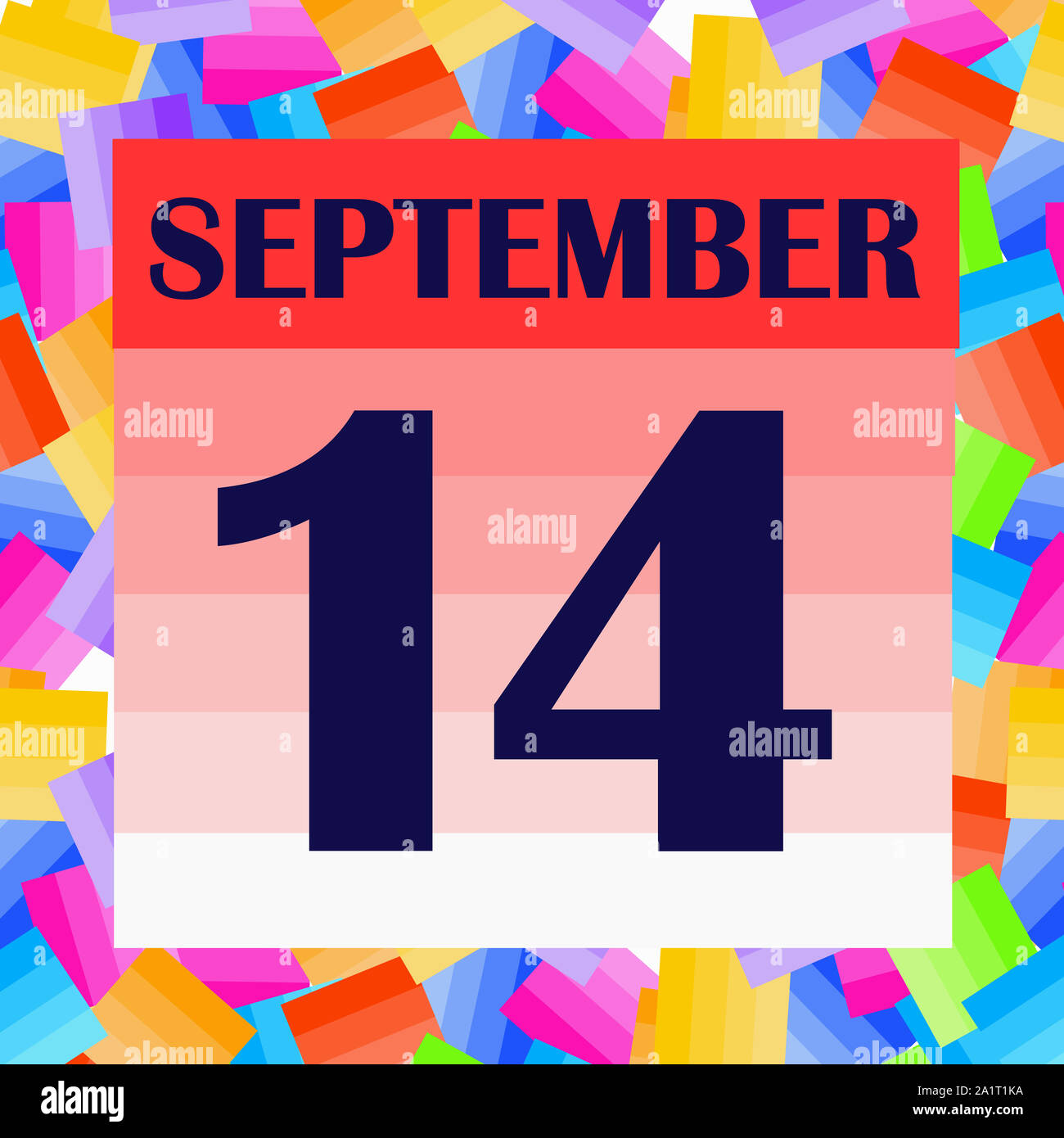 September 14 icon. For planning important day. Banner for holidays and ...