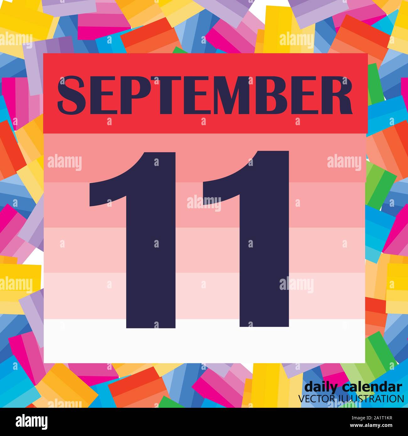 September 11 icon. For planning important day. Banner for holidays and ...