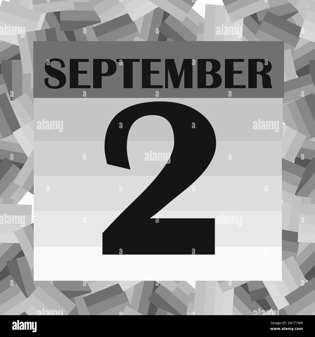 September 2 icon. For planning important day. Banner for holidays and ...