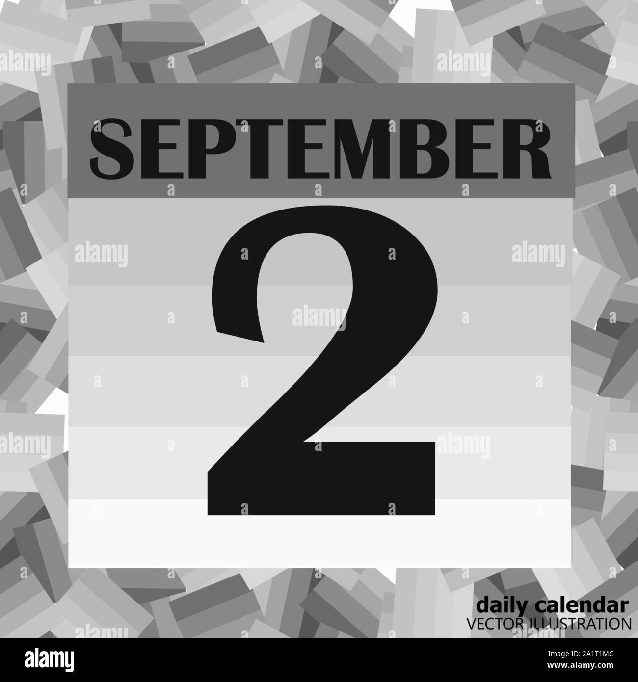 September 2 icon. For planning important day. Banner for holidays and ...