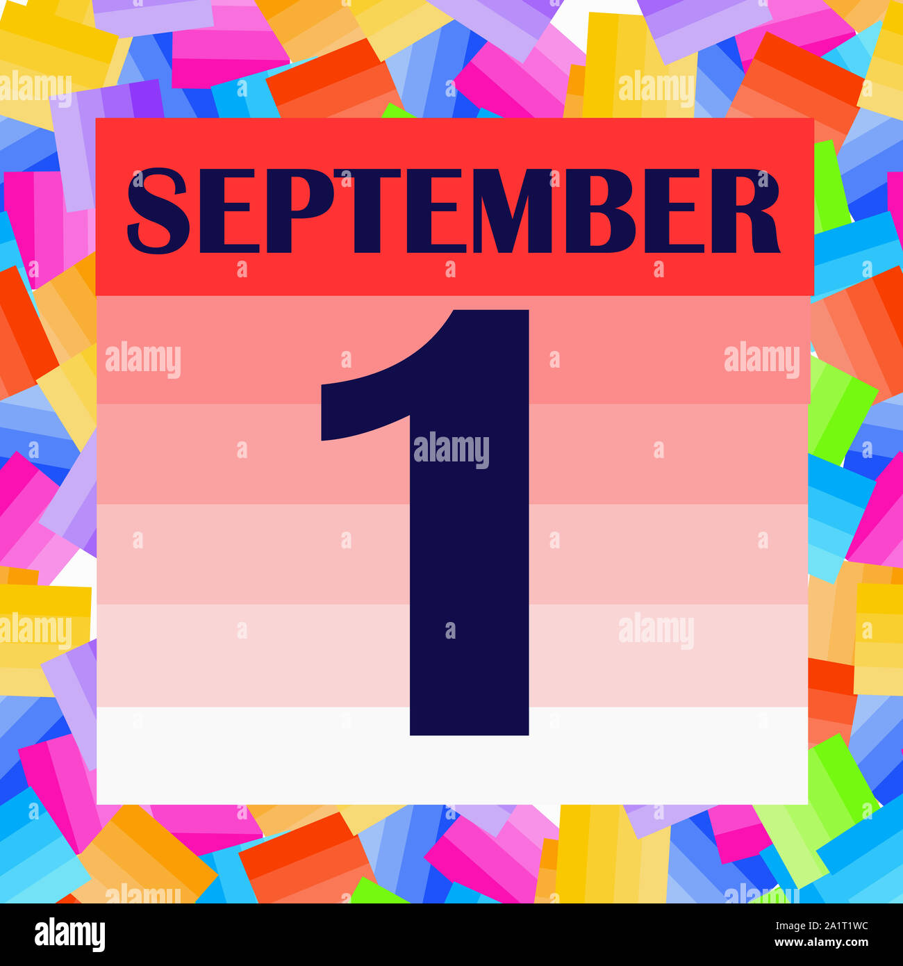 September 1 icon. For planning important day. Banner for holidays and ...