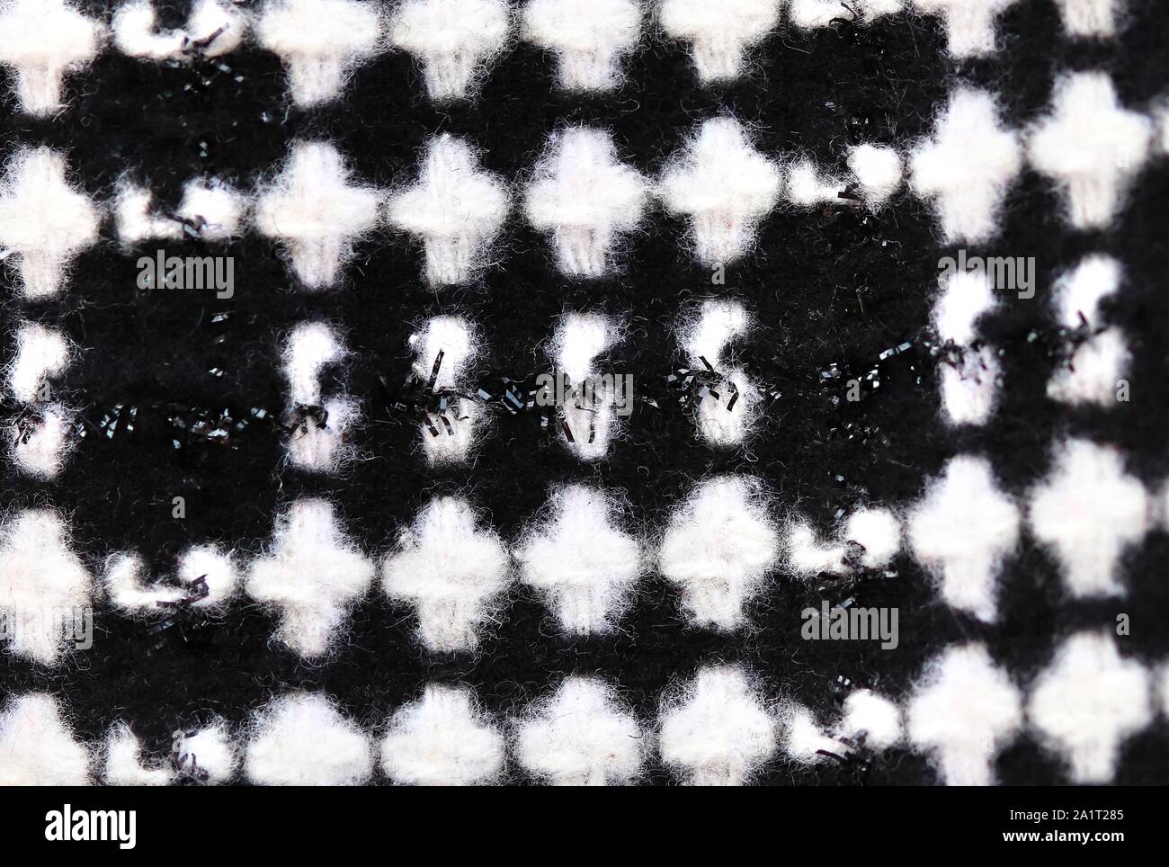 Colorful detailed fabric textures of different cloth types in a close ...