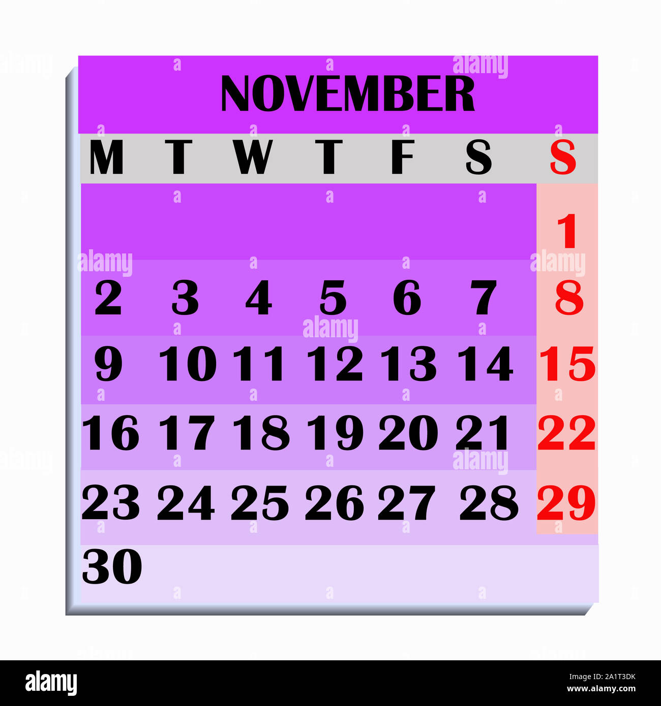 Calendar design month november 2020. Year 2020 calendar. Simple design ...