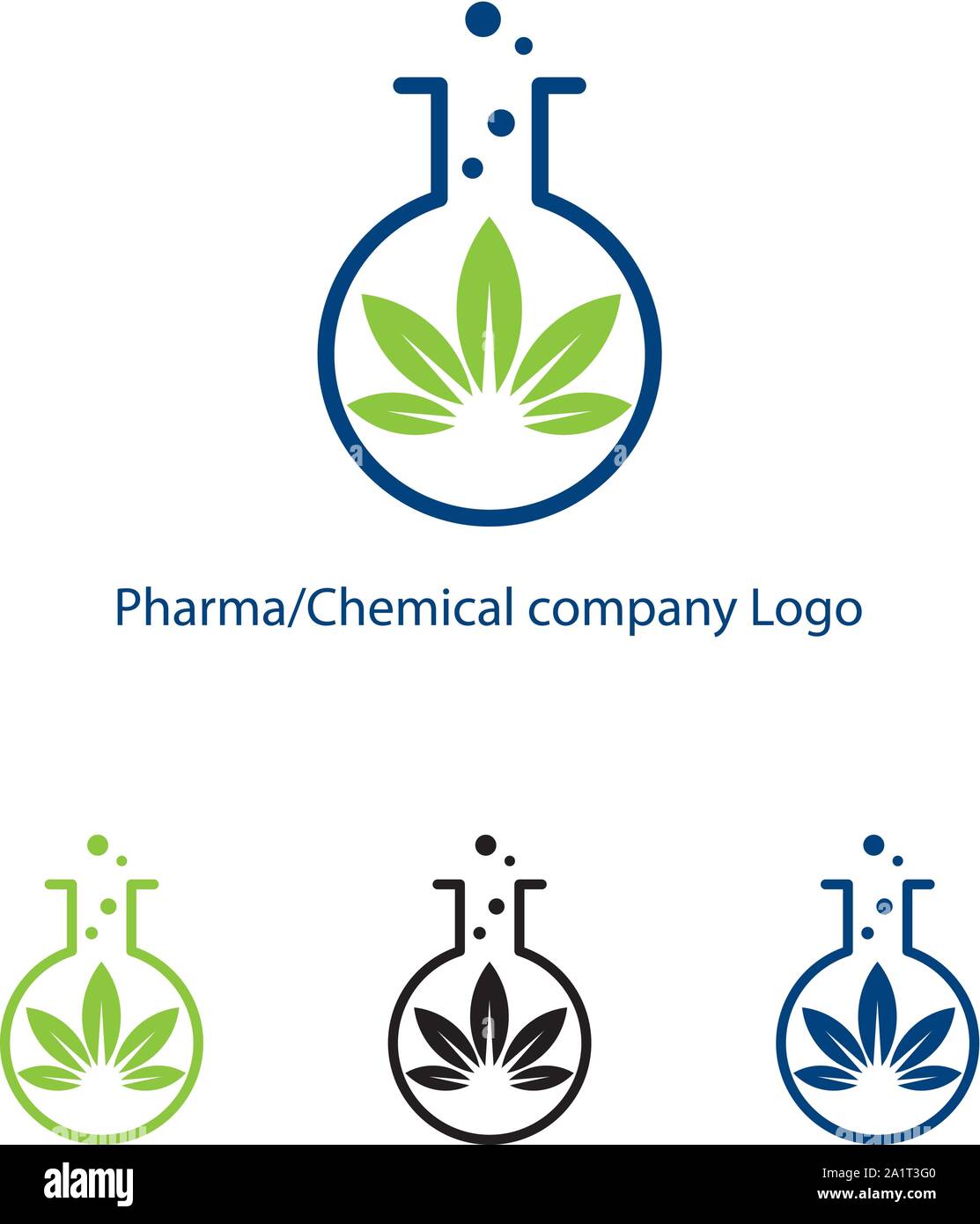 Vector Eco Lab with Leaf and bottle lab logo design template. Logo ...