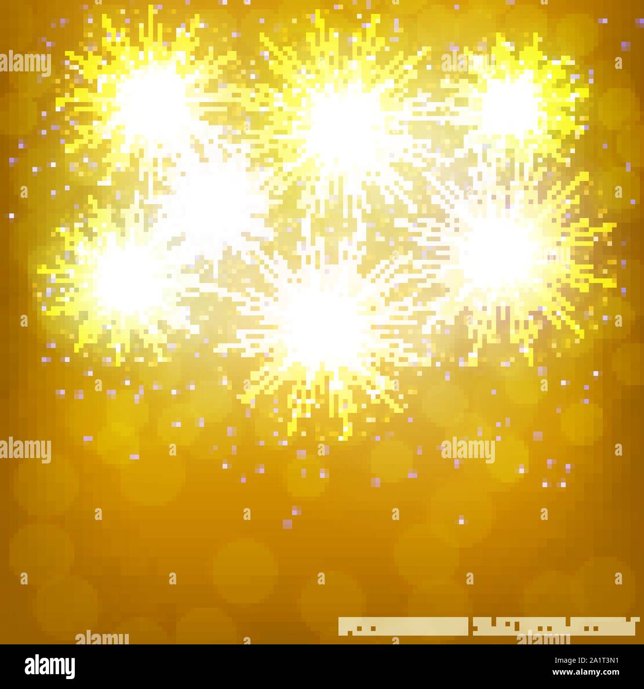 Brightly Gold Fireworks. Holiday fireworks background. Illustration of ...