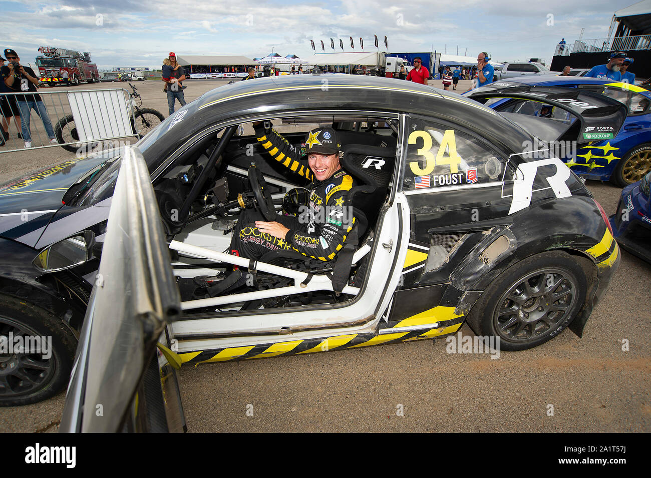 Austin, USA. 28th Sep, 2019. September 28, 2019: Tanner Foust #34 with ...