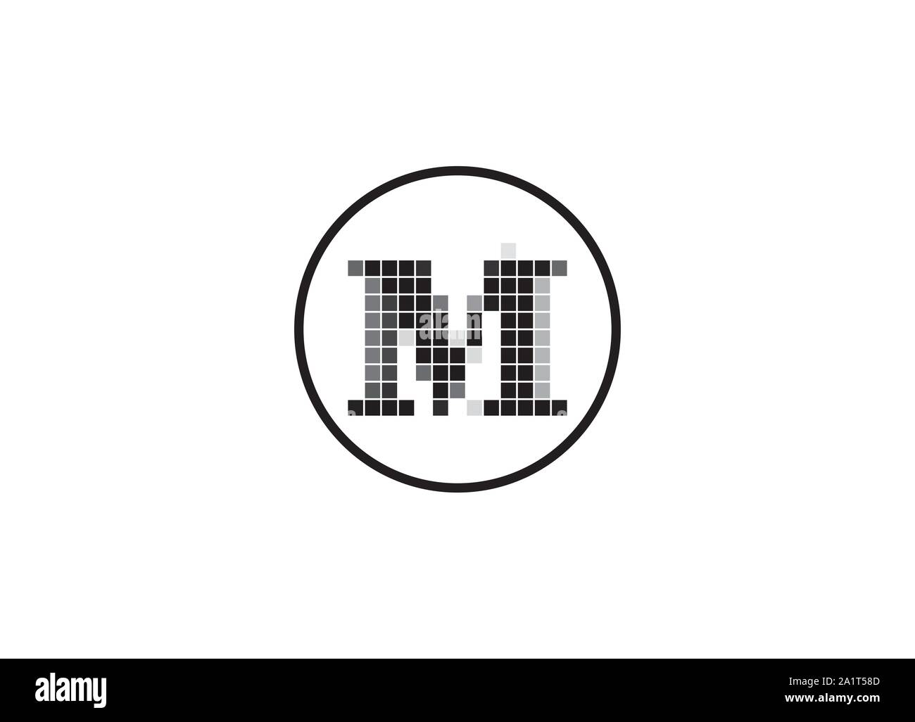 Letter Pixel Motion Logo Design, Pixel Letter Vector Logo Design, Pixel ...