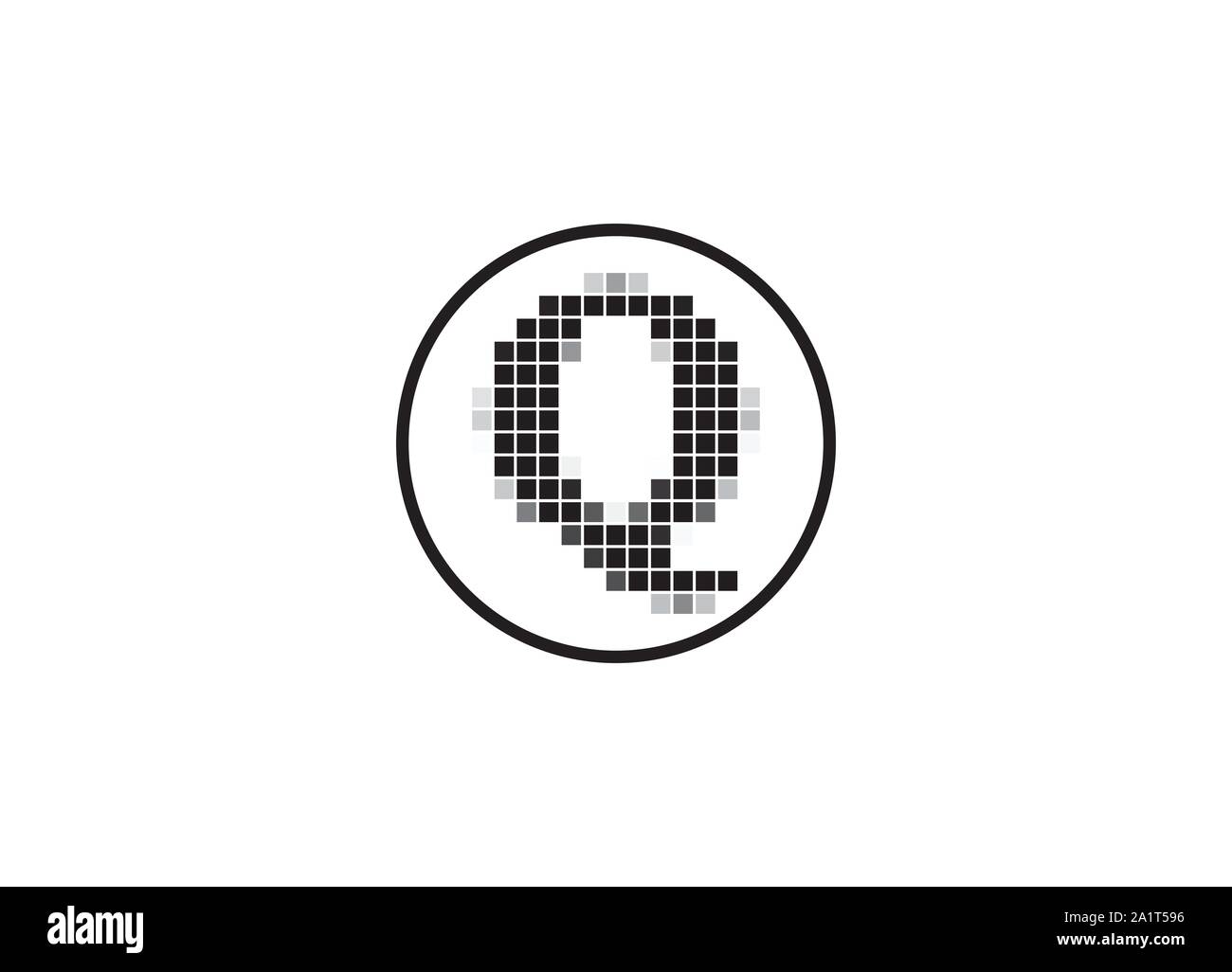 Letter Pixel Motion Logo Design, Pixel Letter Vector Logo Design, Pixel ...