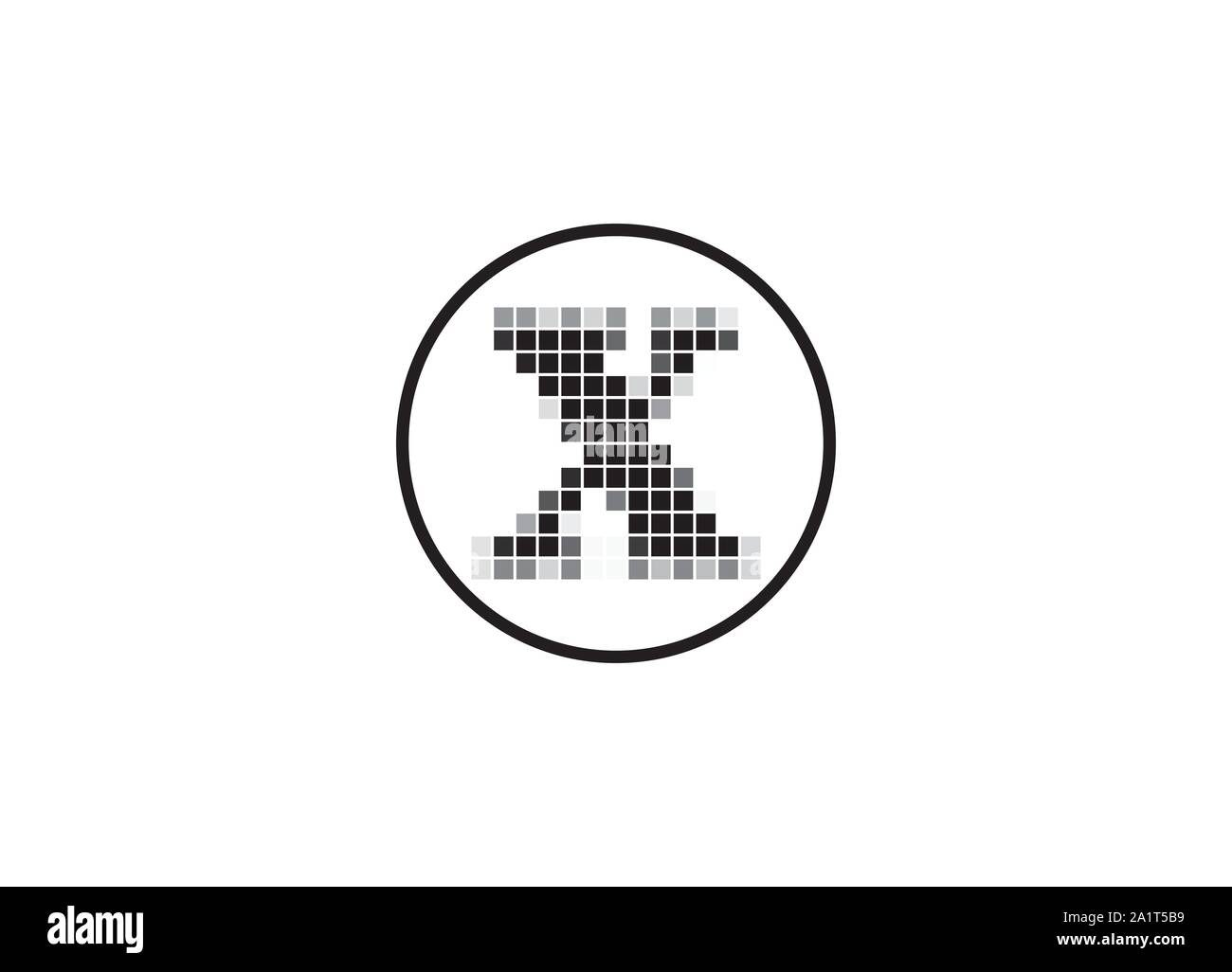 Letter Pixel Motion Logo Design, Pixel Letter Vector Logo Design, Pixel ...