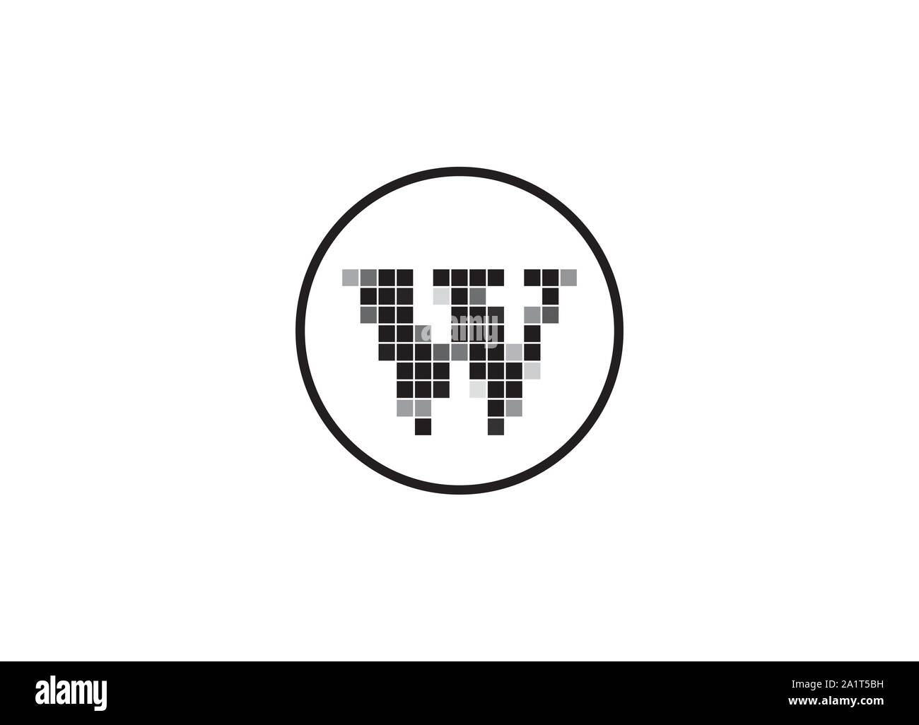 Letter Pixel Motion Logo Design, Pixel Letter Vector Logo Design, Pixel ...