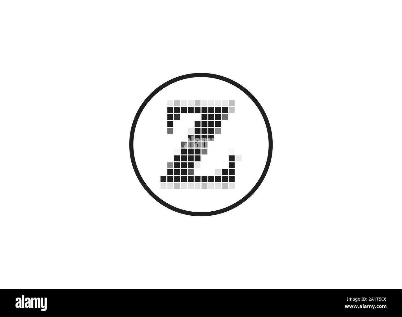 Letter Pixel Motion Logo Design, Pixel Letter Vector Logo Design, Pixel ...