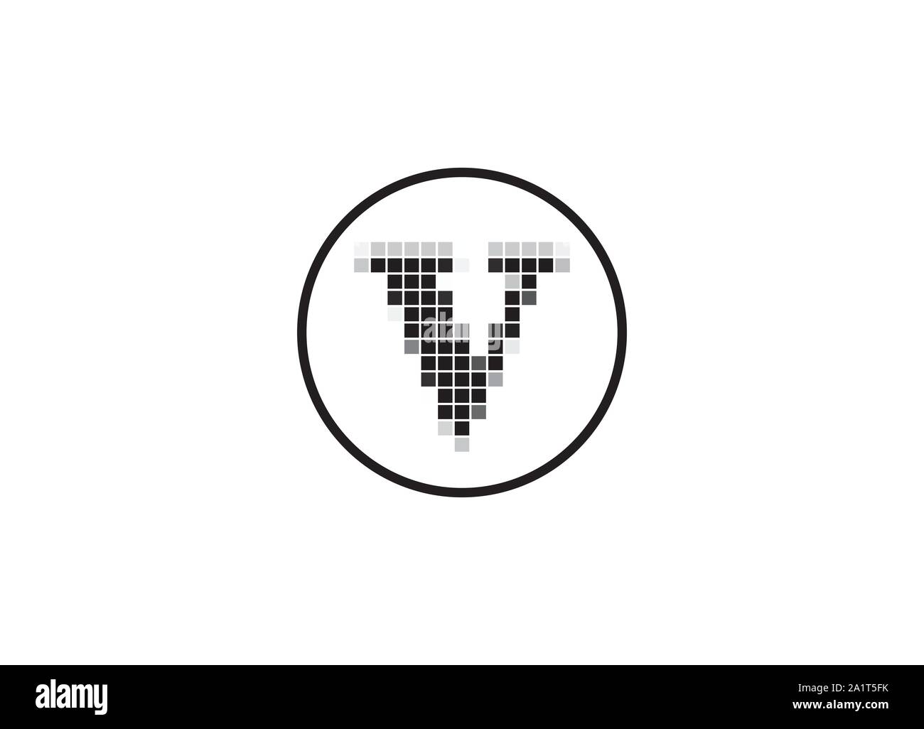 Letter Pixel Motion Logo Design, Pixel Letter Vector Logo Design, Pixel ...