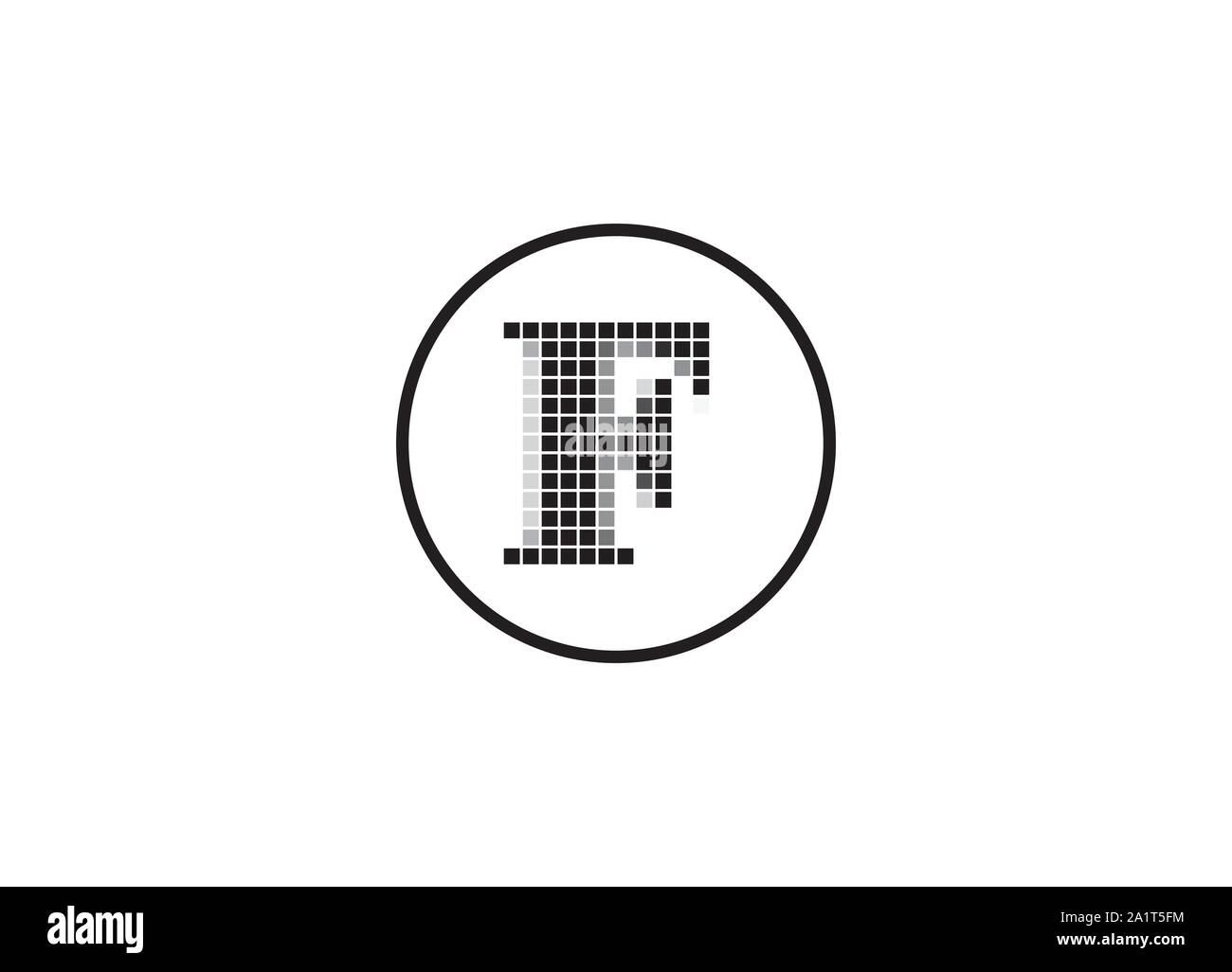 Letter Pixel Motion Logo Design, Pixel Letter Vector Logo Design, Pixel ...