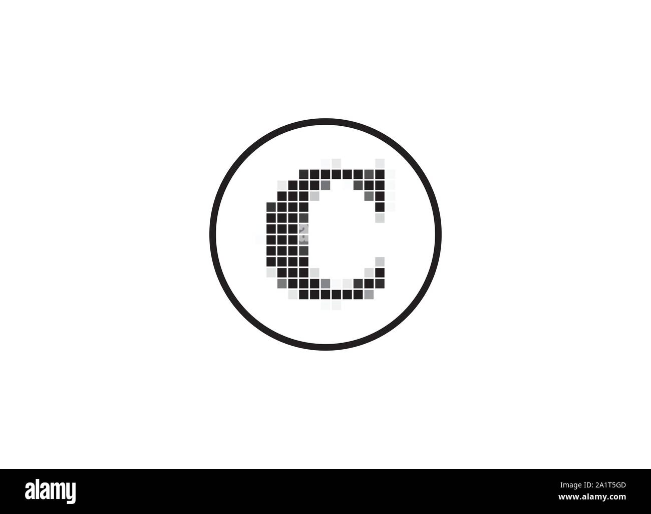 Letter Pixel Motion Logo Design, Pixel Letter Vector Logo Design, Pixel ...