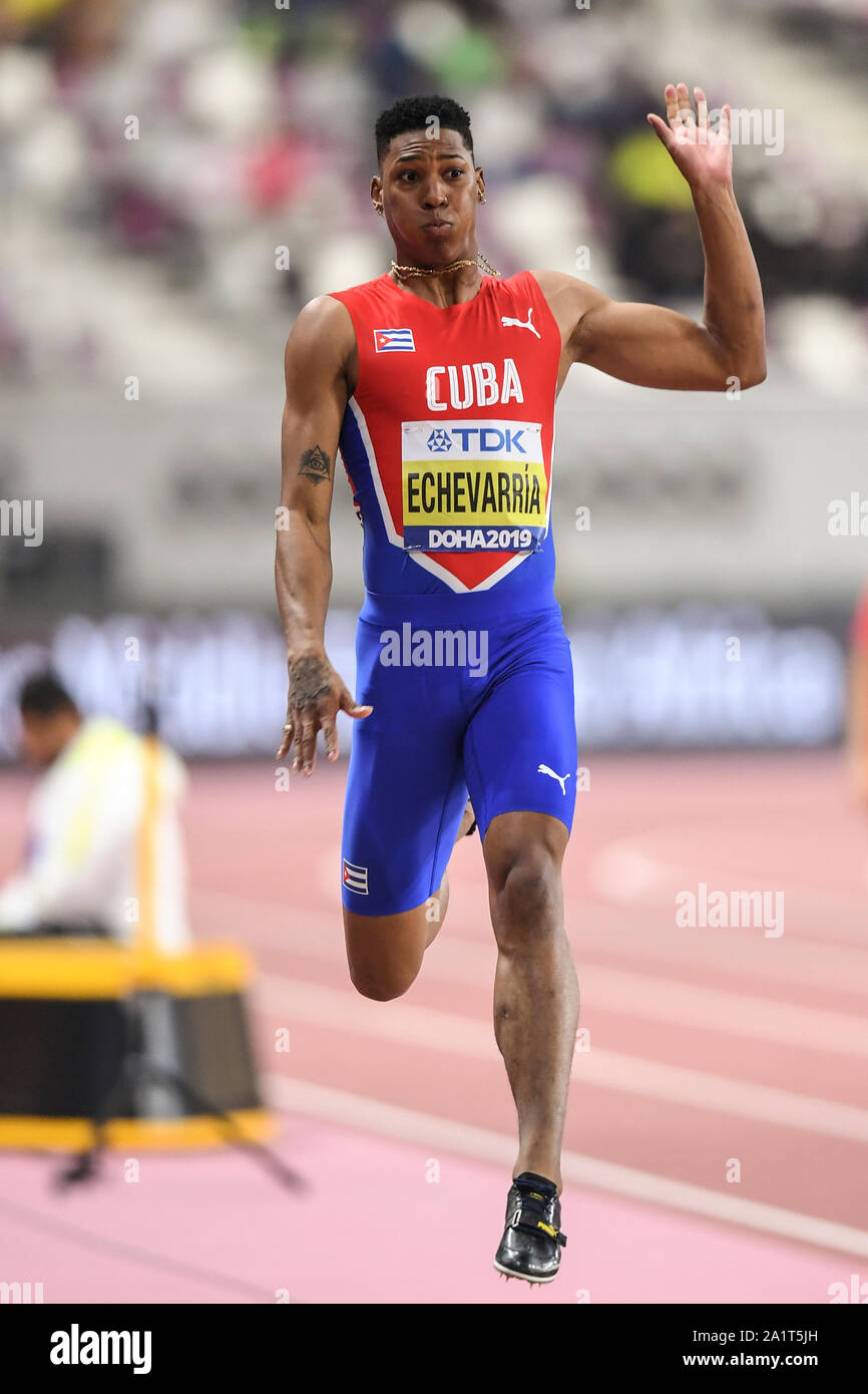 Juan Miguel Echevarria (Cuba). Long Jump Men bronze medal. IAAF World ...