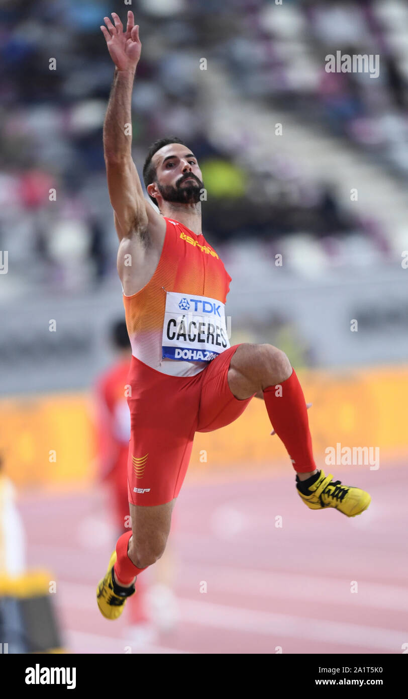 Eusebio Caceres (Spain). Long Jump Men final. IAAF World Athletics ...