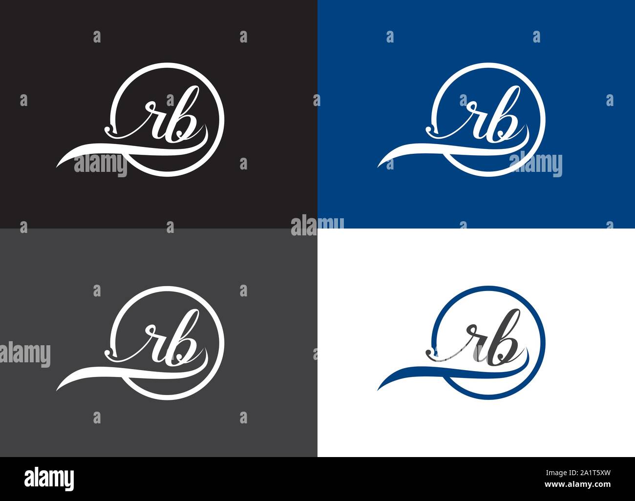 initial lowercase letter, rounded logo on multiple backgrounds, A to z ...