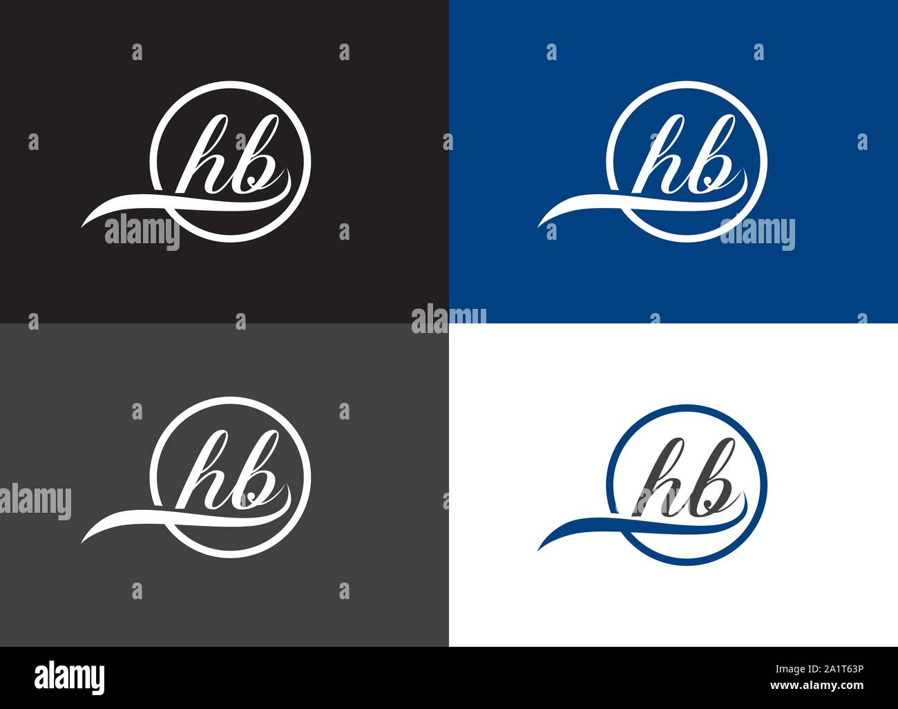 initial lowercase letter, rounded logo on multiple backgrounds, A to z ...