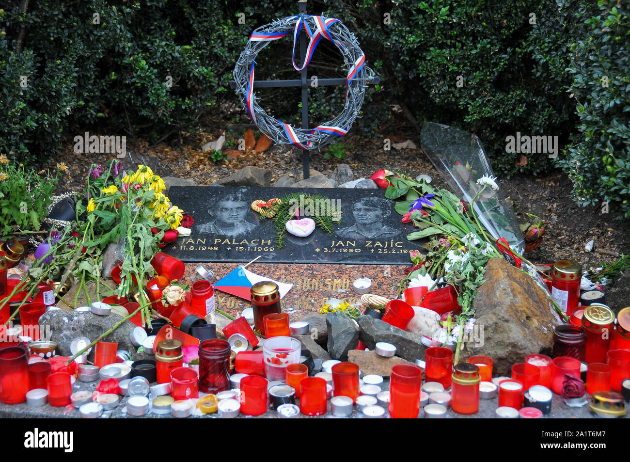Monument to Jan Palach Stock Photo - Alamy