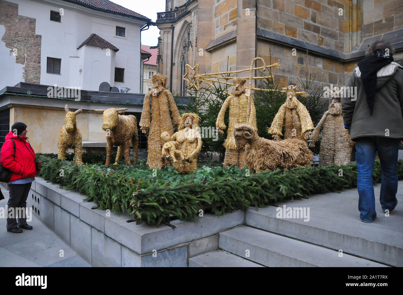 Nativity scene on square hi-res stock photography and images - Alamy