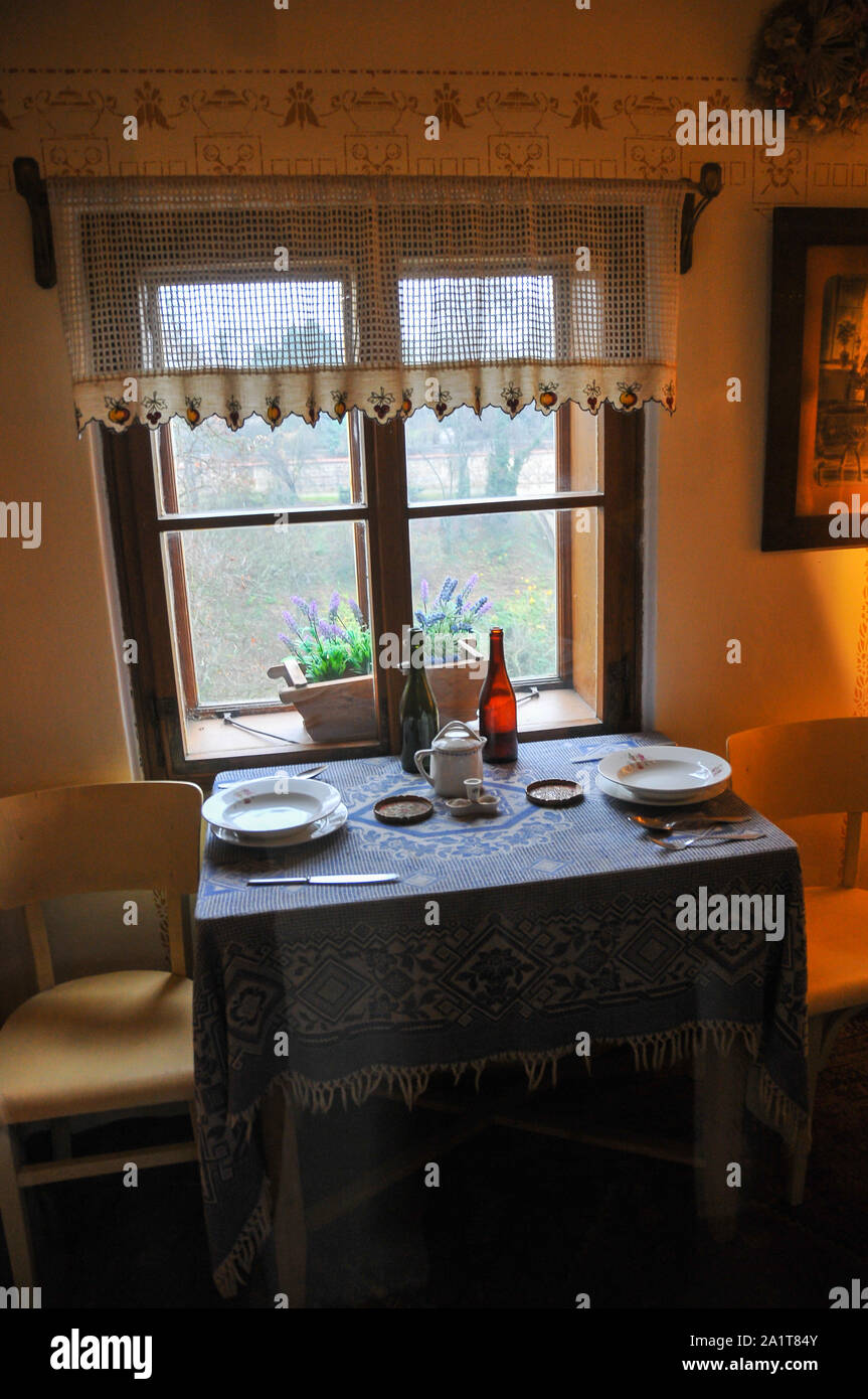 Interiors of ancient houses Stock Photo - Alamy