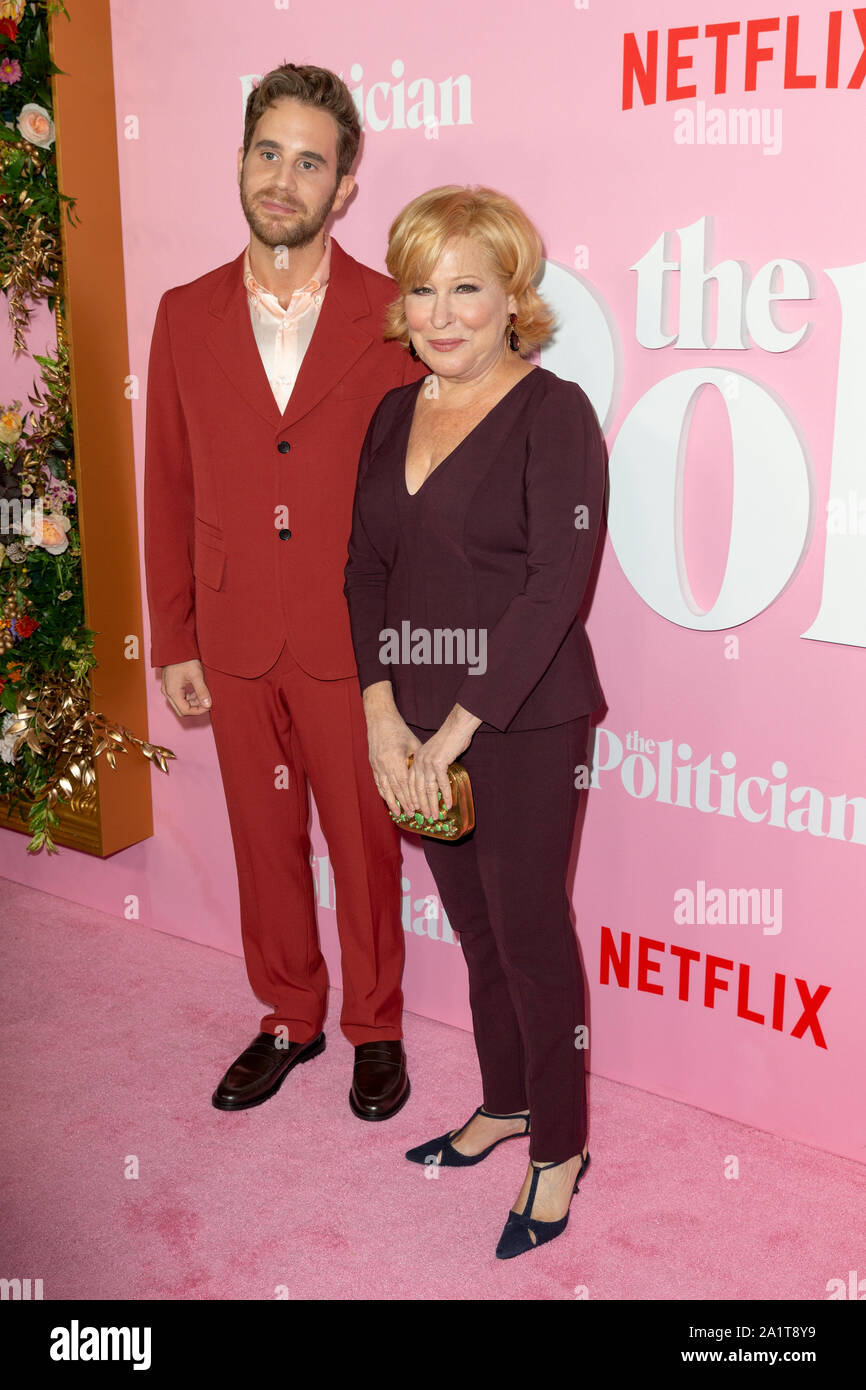 NEW YORK, NY - SEPTEMBER 26: Ben Platt and Bette Midler attend the ...