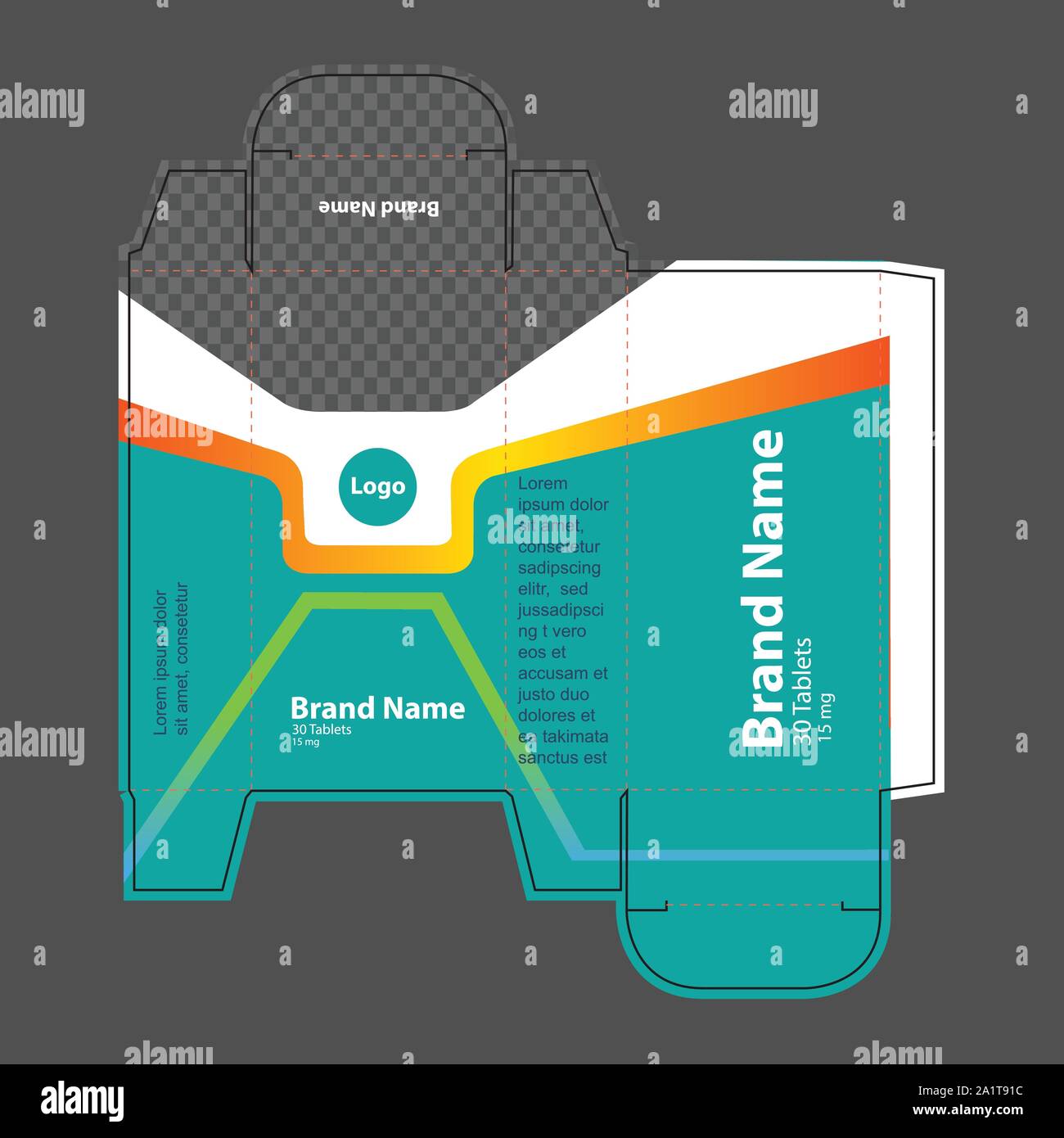 Medicine packaging box idea, packaging template concept, template for ...