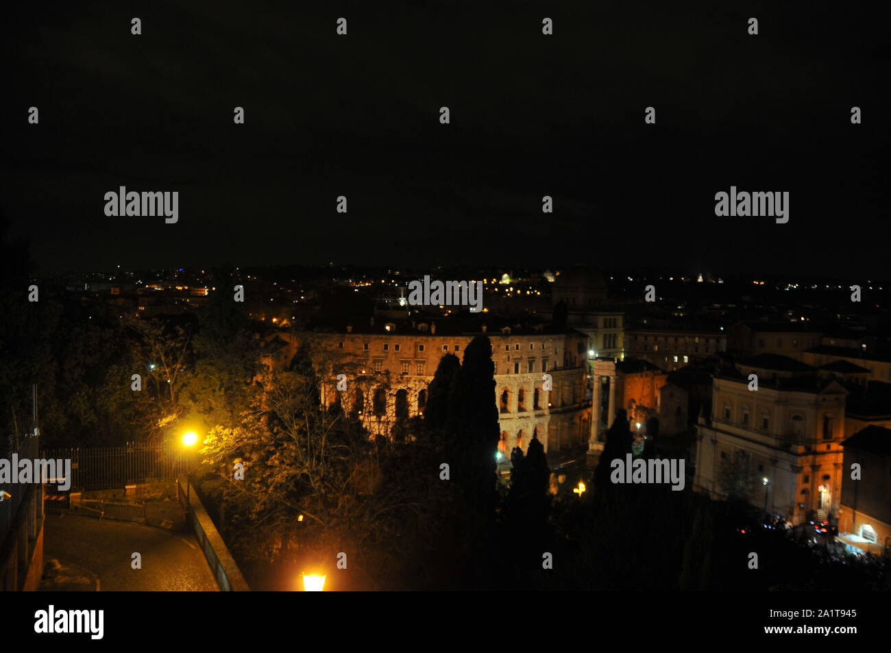 Rome by night Stock Photo - Alamy