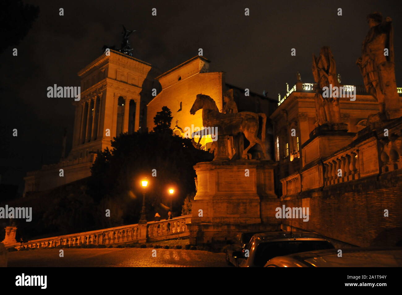 Rome by night Stock Photo - Alamy