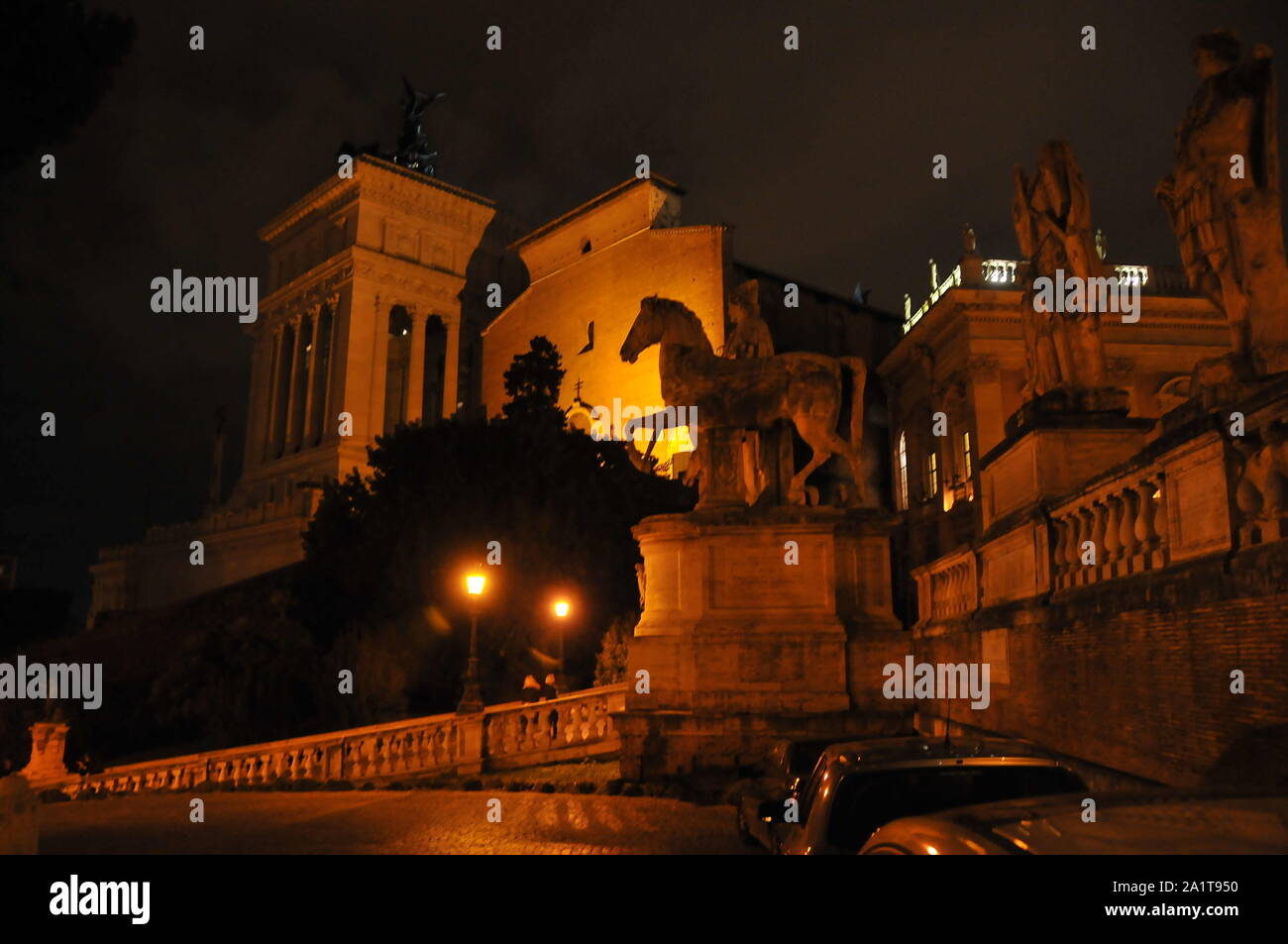 Rome by night Stock Photo - Alamy