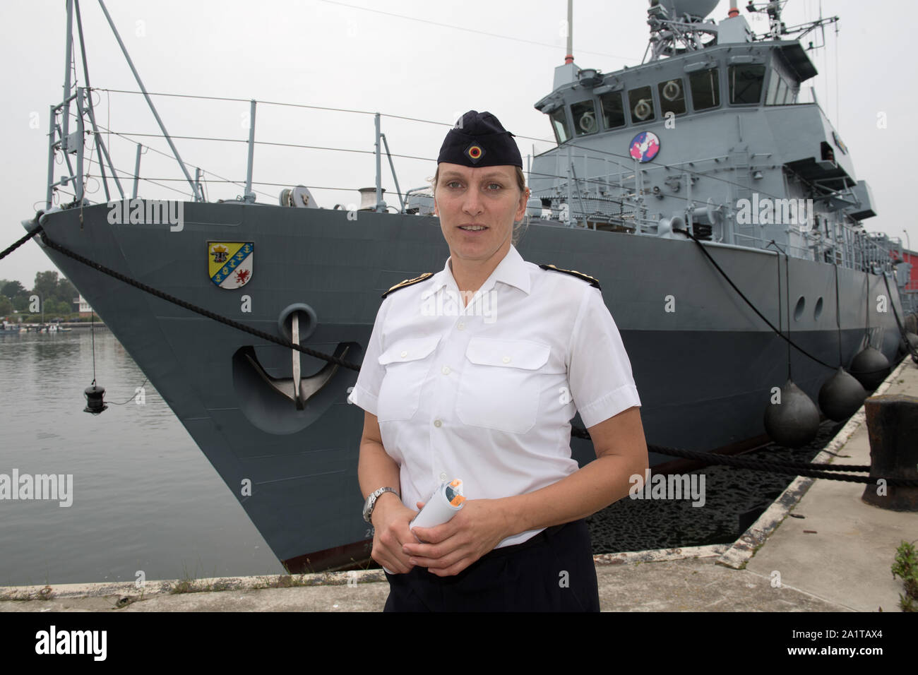 Parow, Germany. 24th Sep, 2019. Nicole Kubsch, speaker of the Marine ...