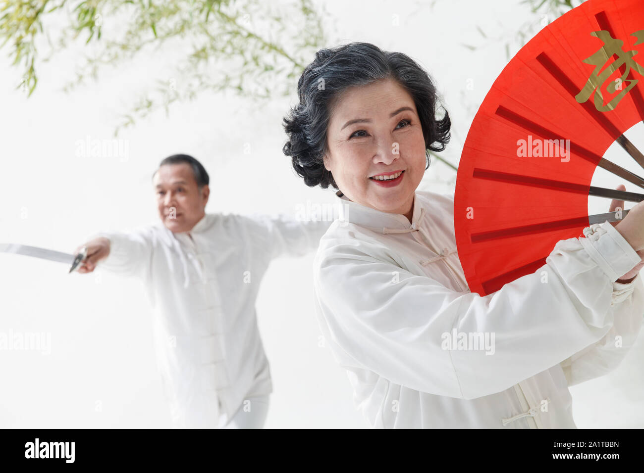 Old people dancing fan Stock Photo - Alamy